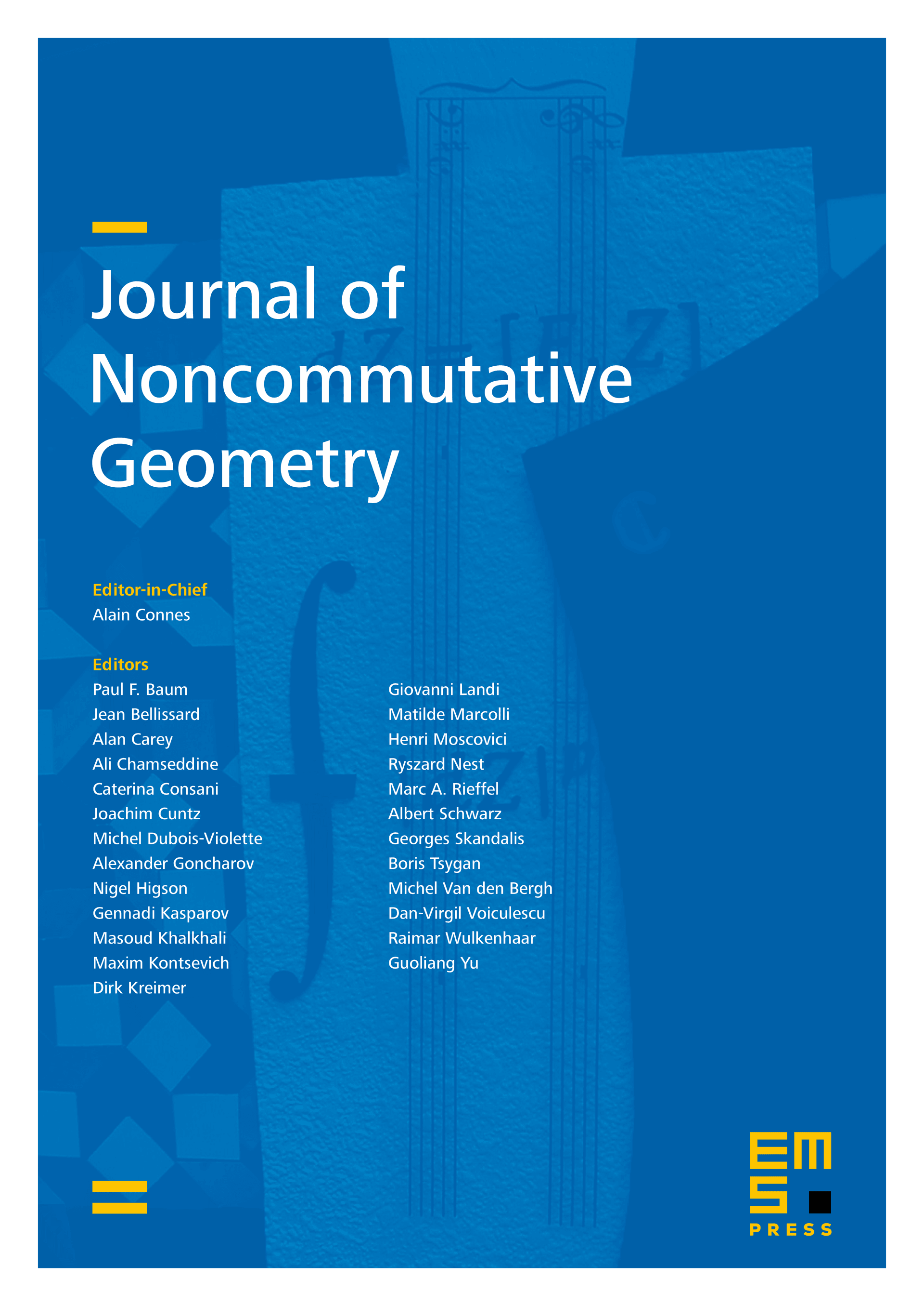 Journal of Noncommutative Geometry | Read | EMS Press